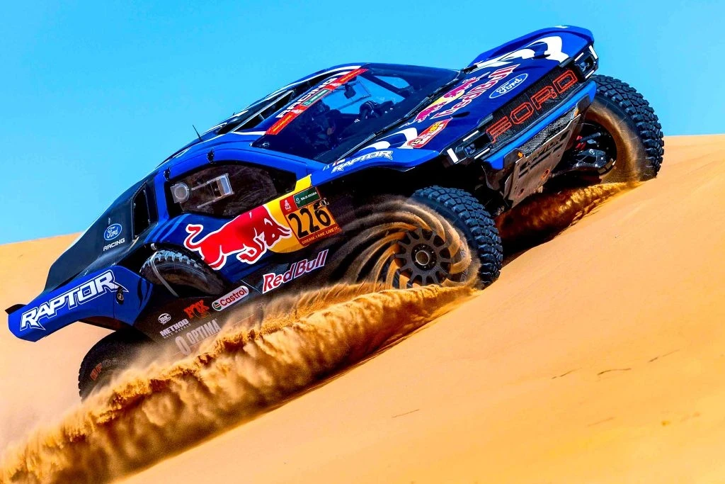 The crew under the flag of Kyrgyzstan competes in the "Dakar-2026 ...