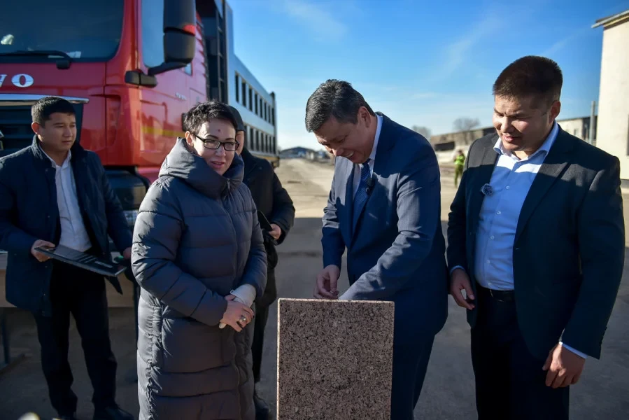 In Bishkek, the construction of the production base for the municipal ...