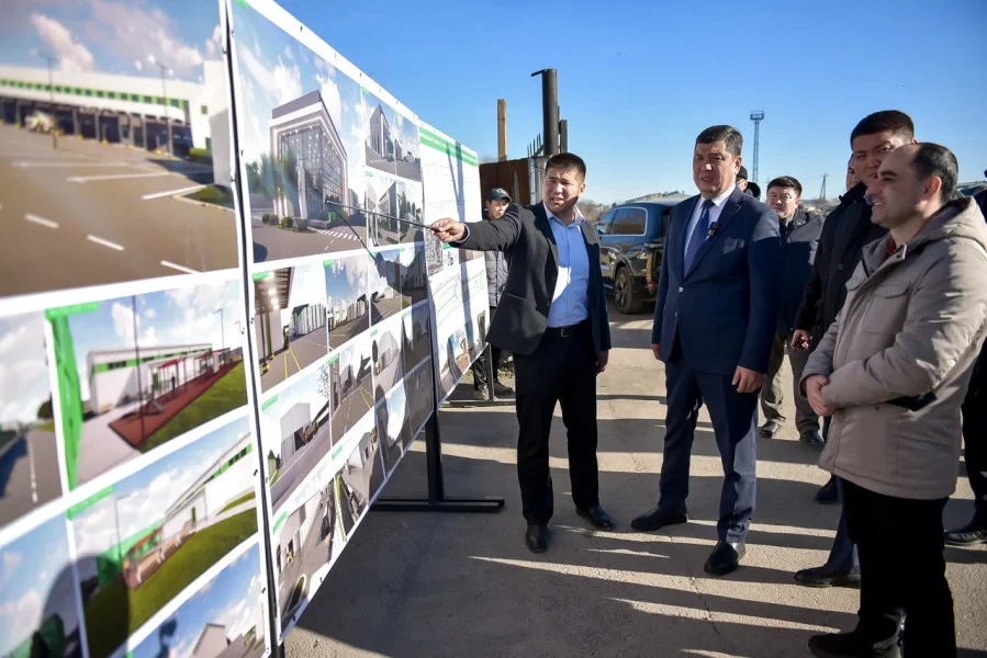 In Bishkek, the construction of the production base for the municipal ...