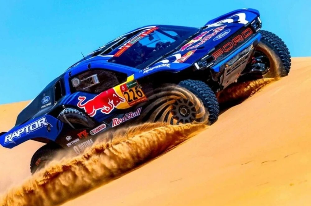 The crew under the flag of Kyrgyzstan participates in the "Dakar-2026 ...